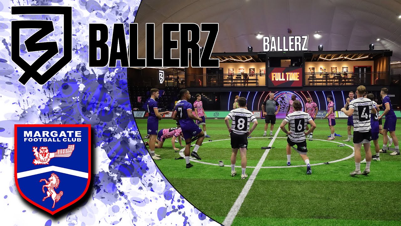 Margate Football Club @ BALLERZ Bluewater - YouTube