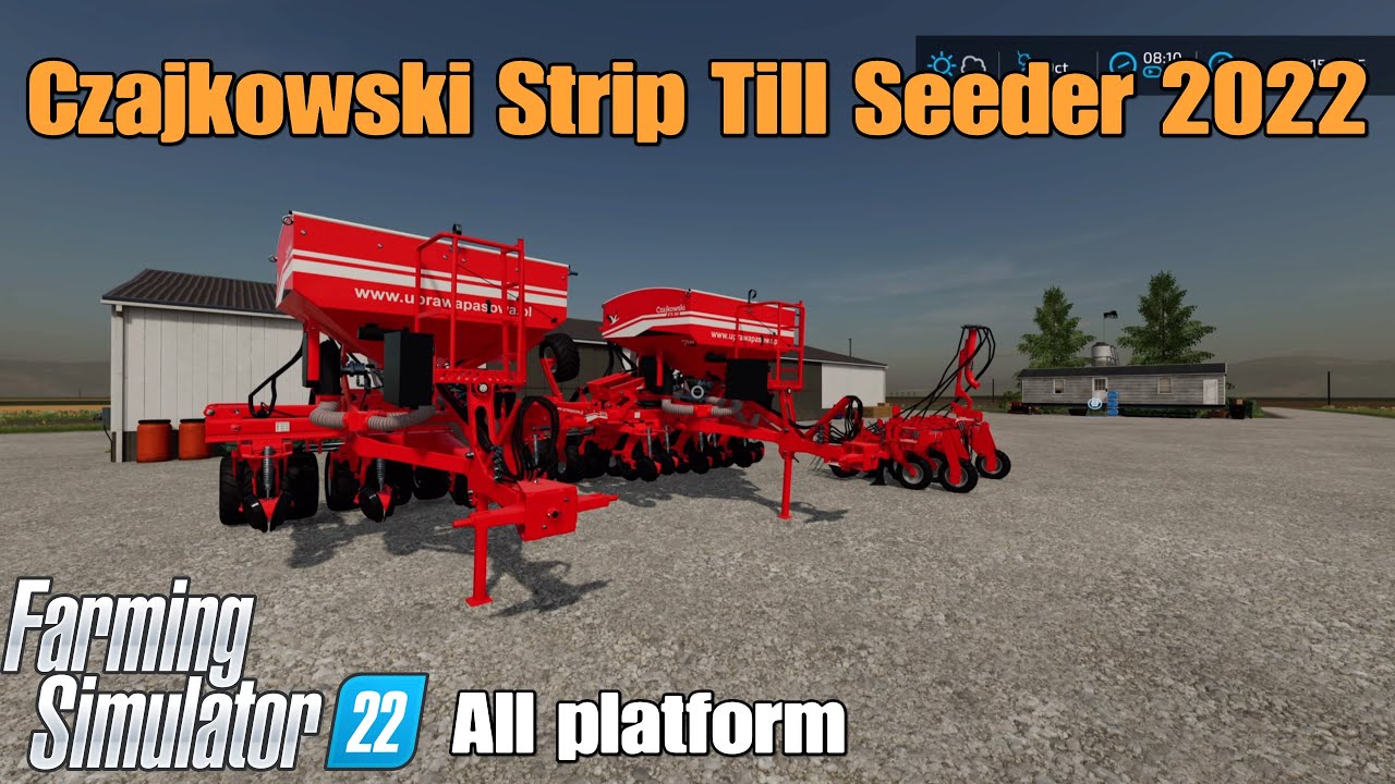 Czajkowski Strip-Till Seeder 2022 / mod for all platforms on FS22 - YouTube