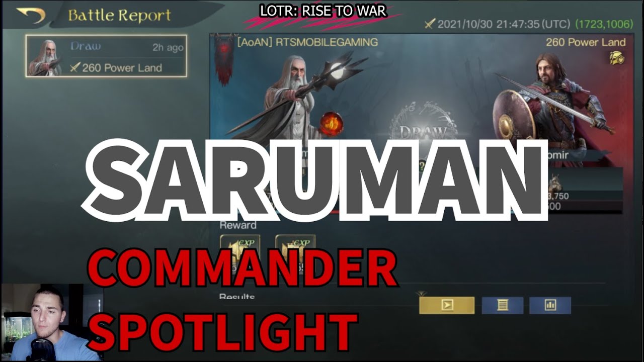 Saruman Commander Spotlight LOTR Rise to War - YouTube