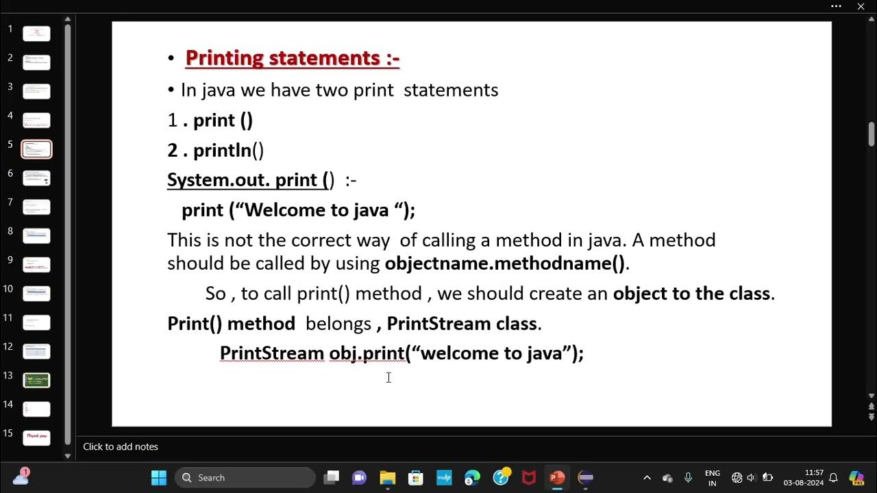 print() and println() statements explanation? with example - YouTube