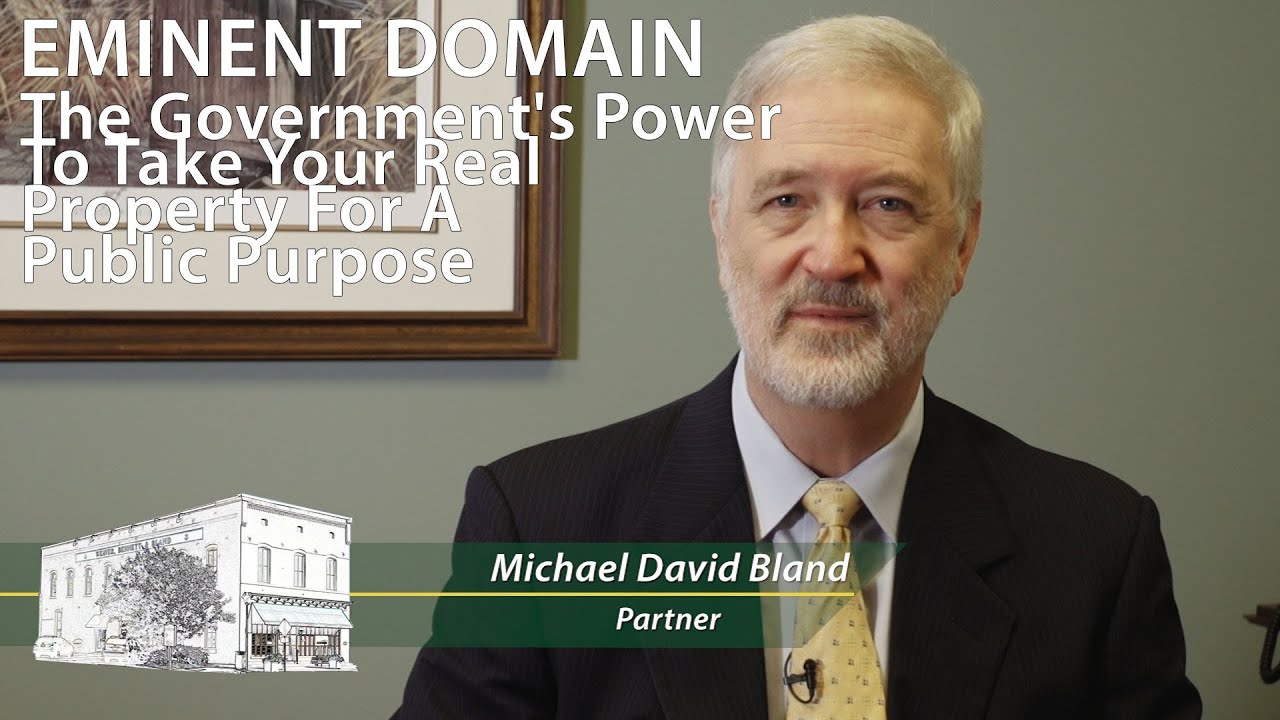 Charlotte Attorney Dave Bland on Eminent Domain Video - YouTube