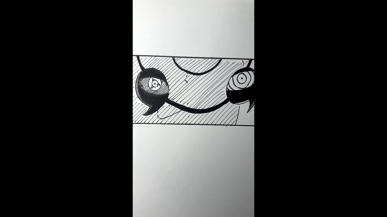 How To Draw Tobi Mask l Easy Anime Drawing l Step by Step - YouTube
