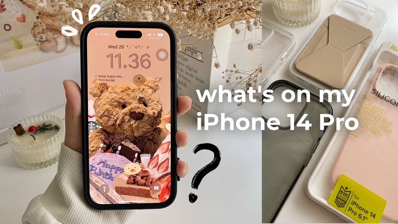 What's on my iPhone 14 Pro | accessories + useful apps 🍰 - YouTube
