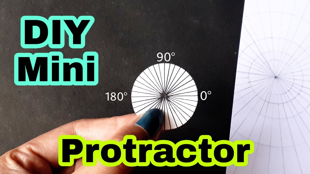 DIY Protractor (mini) for Mandala ART | DIY Bookmarks Mandala | SIMPLE ...