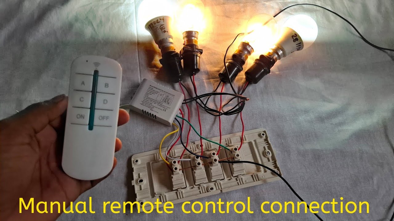 Manual remote | control four | woy dudi control | switch connection ...