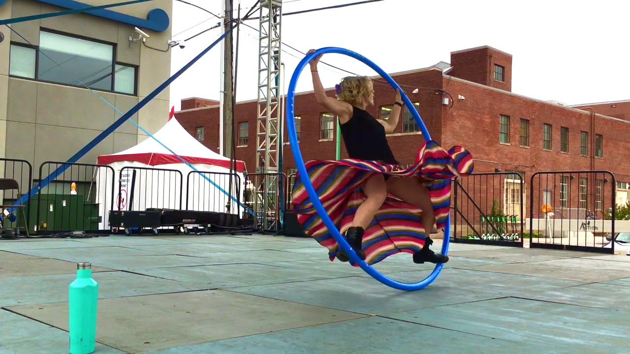 Chelsea Ryan: Cyr Wheel - Oklahoma City Festival of the Arts 2019 - YouTube