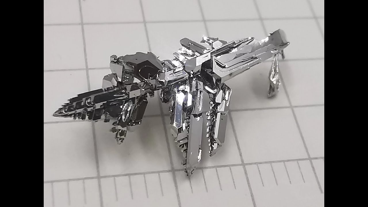 CVD palladium crystal growth was successful - YouTube