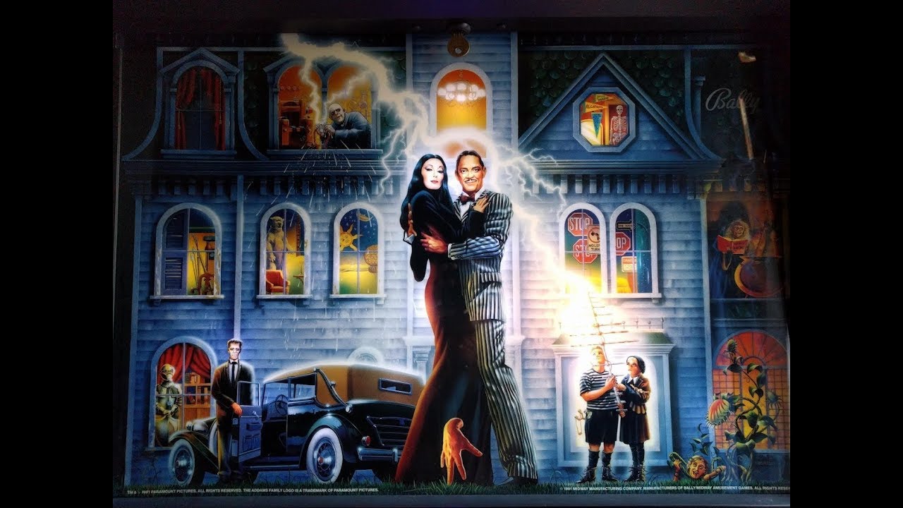 ADDAMS FAMILY PINBALL MACHINE - FULLY REFURBISHED with GOLD ROM'S - YouTube