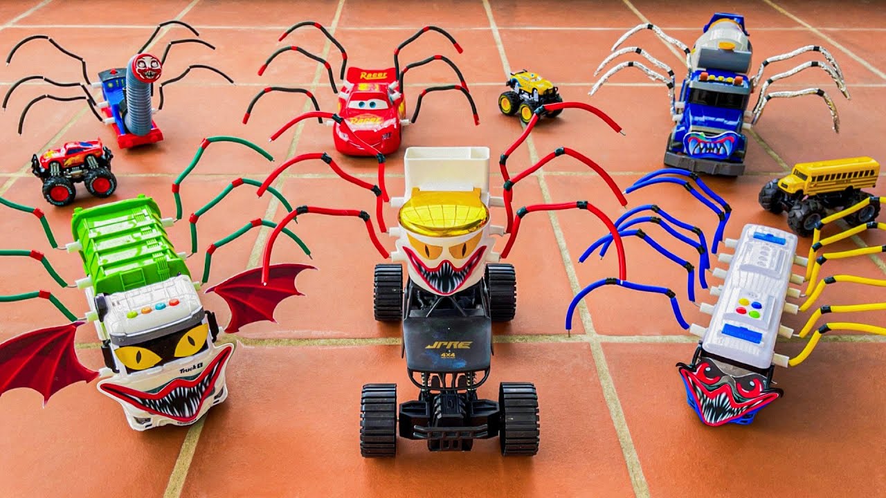 Amazing Upgrade Spider Legged Toilet Monster, Lightning McQueen, School ...