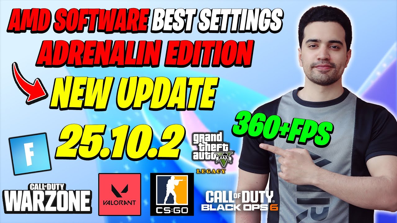 AMD Adrenalin Edition New update 25.10.2 (2025 FOR Best Setting Gaming ...