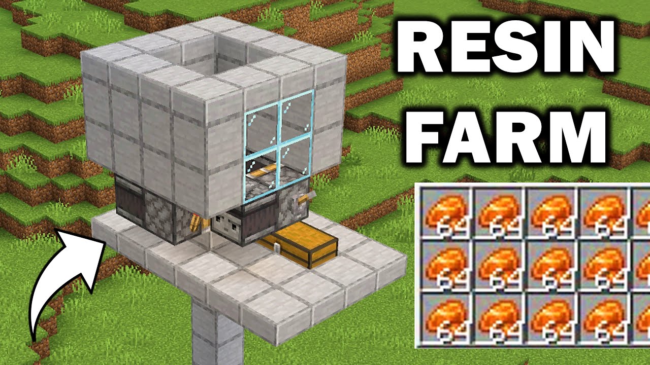 Minecraft EASY RESIN Farm in JAVA & BEDROCK Edition - YouTube