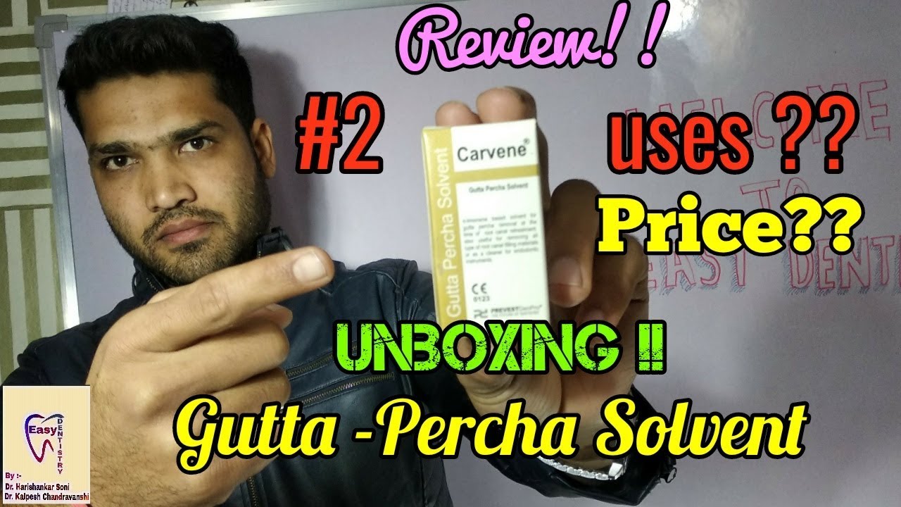 Gutta-Percha solvent unboxing | Uses | Price | Carvene - YouTube