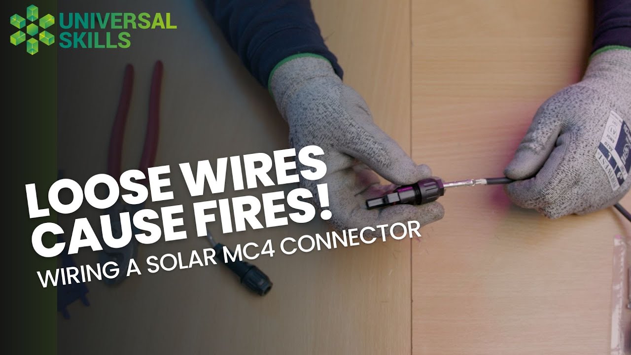 Wiring a Solar MC4 Connector the right way! - YouTube