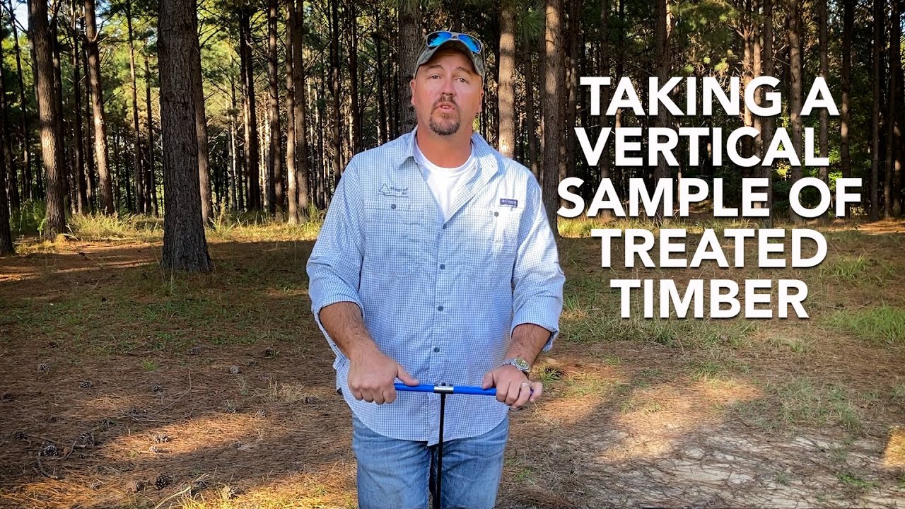 Taking a Vertical Core Sample with a Haglöf Increment Borer - YouTube