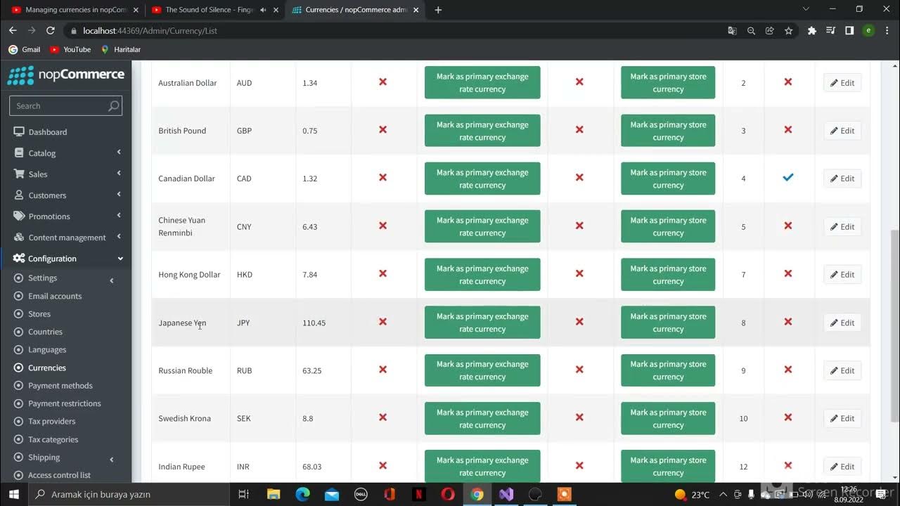 nopCommerce - Currency in NopCommerce - YouTube