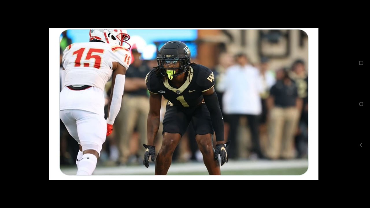 The Dallas Cowboys Draft Caelon Carson CB Wake Forest (Questionable ...