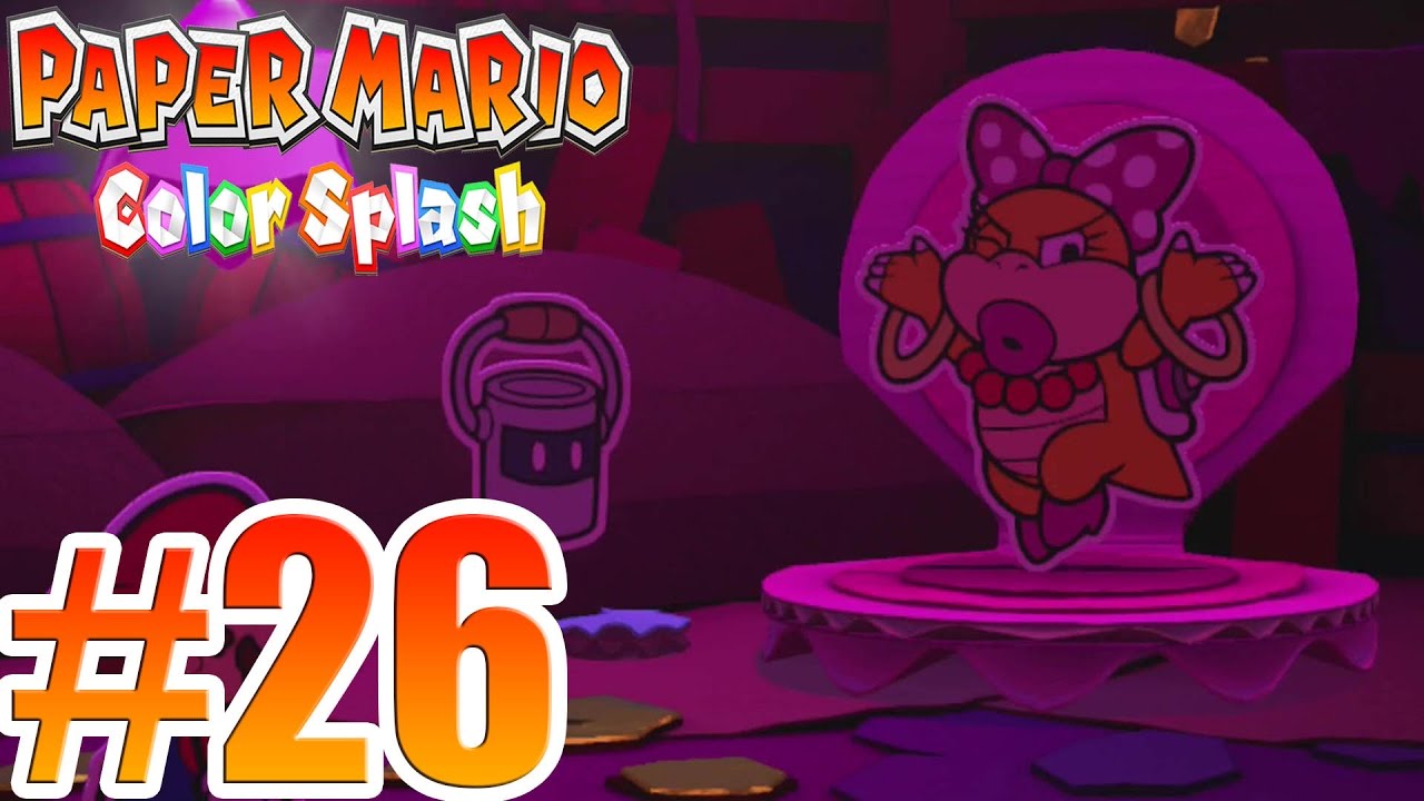 Paper Mario Color Splash Gameplay Walkthrough Part 26 Wendy Boss Fight ...