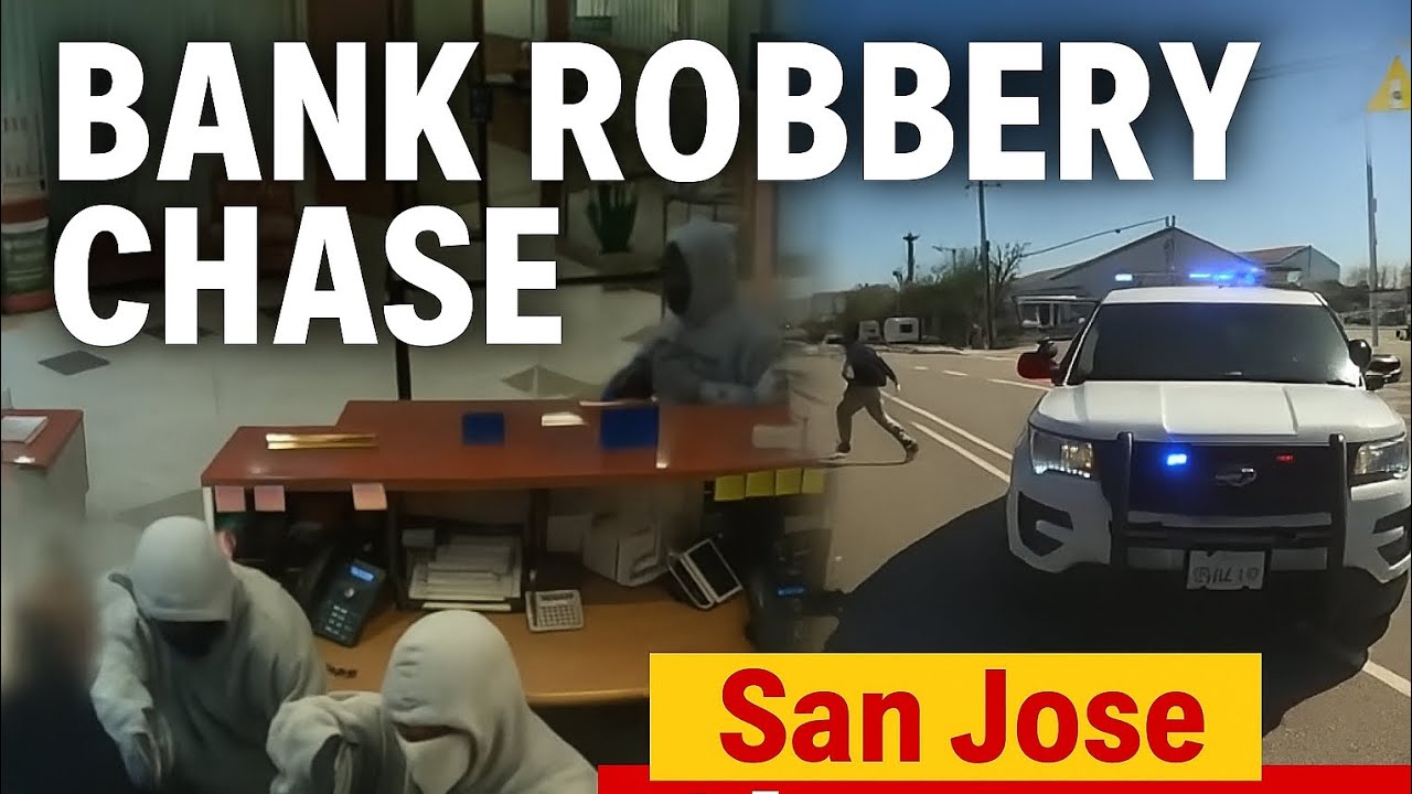 "San Jose Police End Violent Bank Robbery Chase | Armed Suspects ...