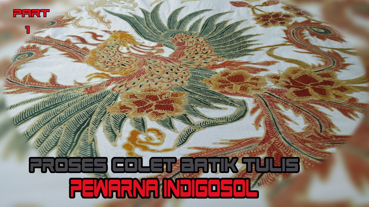 Tutorials process of making written batik, by painting a phoenix bird ...