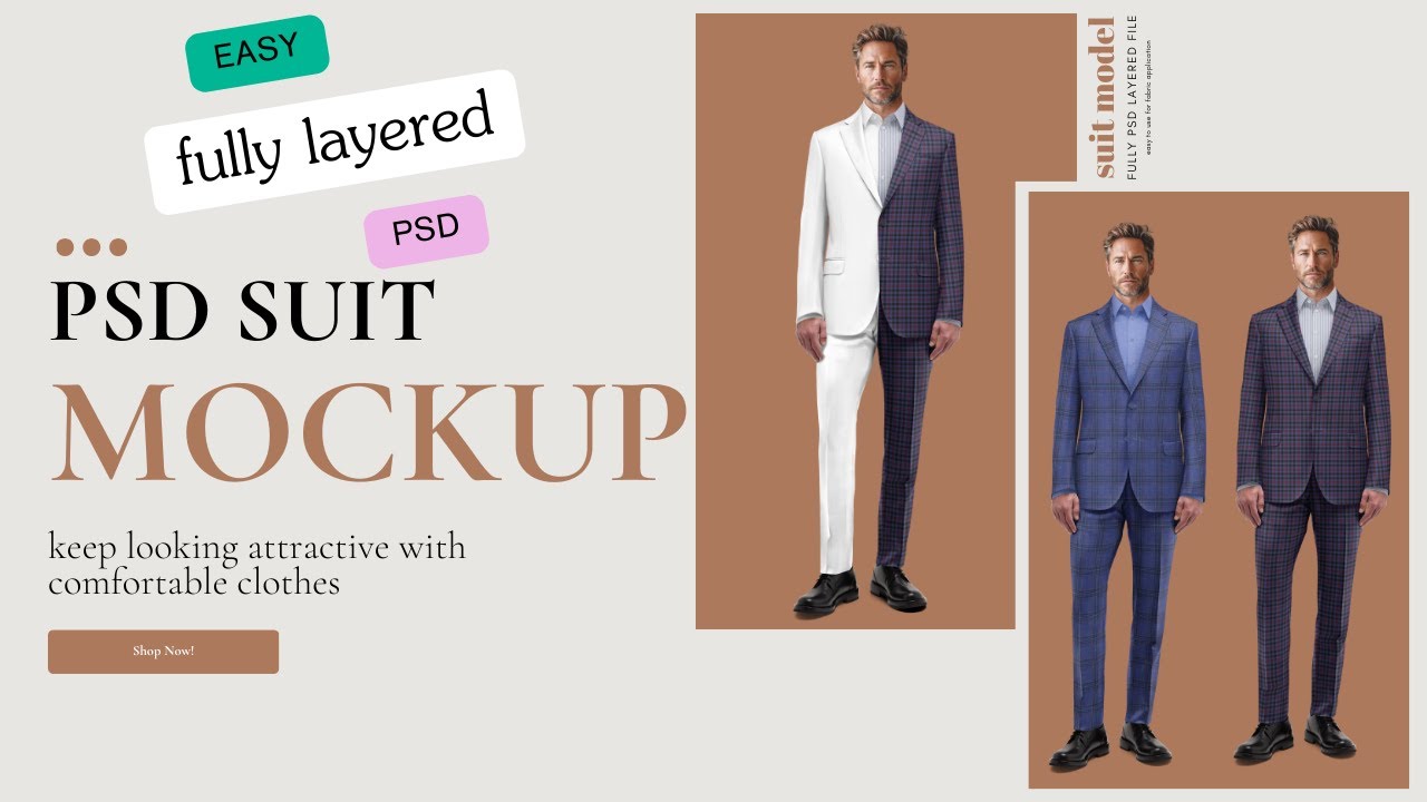 Bespoke Suit Mockups: Unmatched Realism & Customization - YouTube