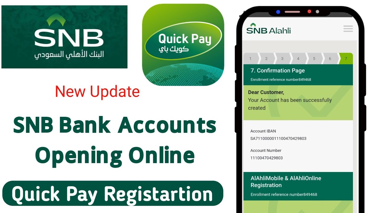 SNB Bank Quick pay Accounts Opening | Quick Pay Registartion - YouTube