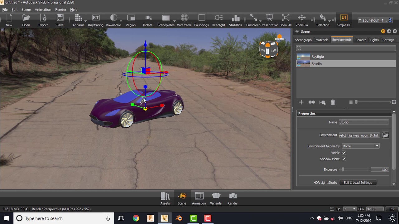 VRED BASICS - Adjusting Environment & Geometry - YouTube