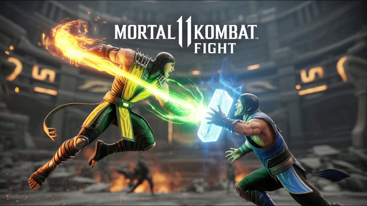 Mortal Kombat --- Shirai Ryu v/s Monk -- Trooper v/s Surain ---Mortal ...