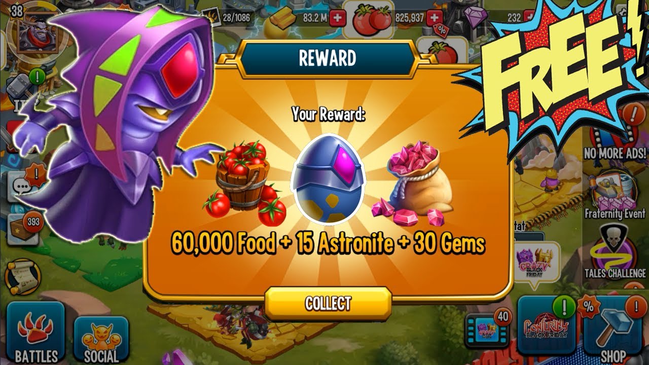 Monster Legends Get Super Shadowyna Food Gold free for Bounty hunt ...