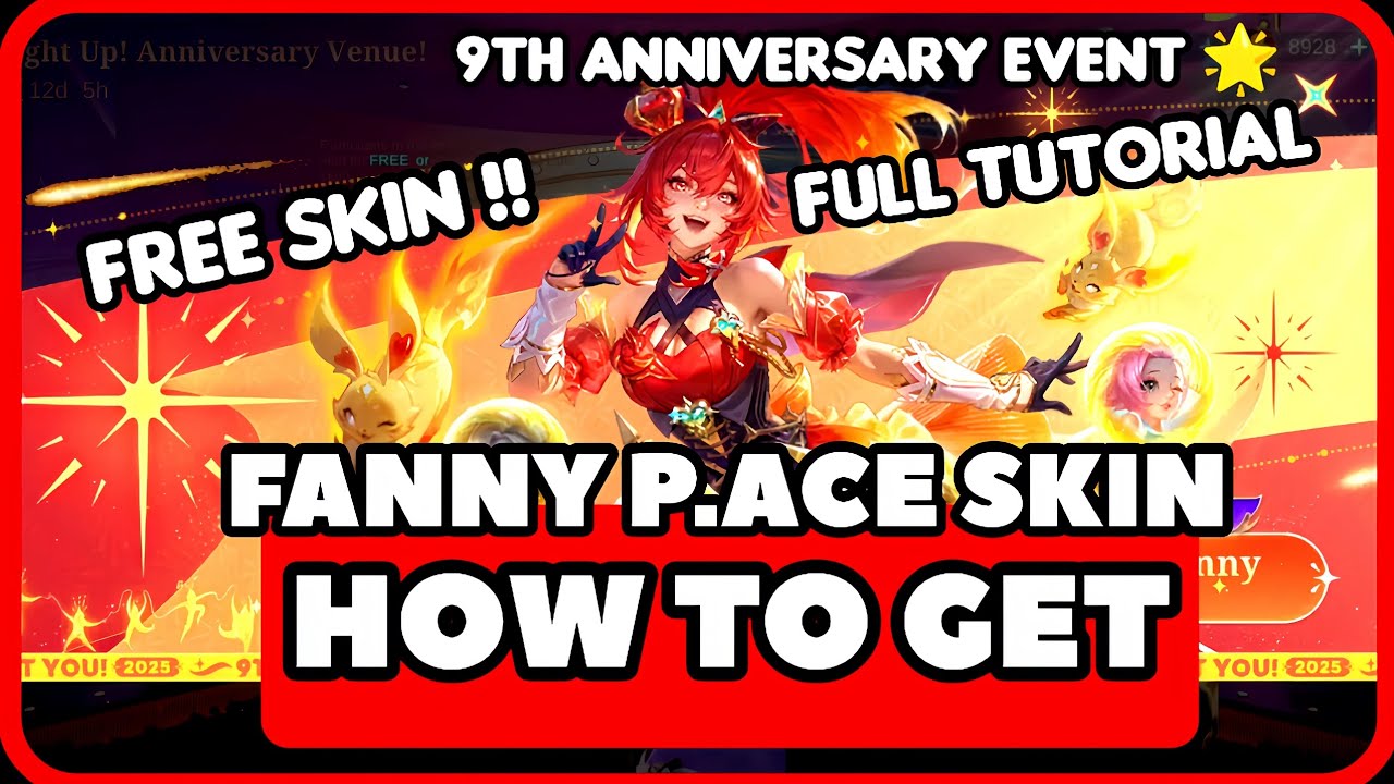 HOW TO GET FANNY P.ACE SKIN FULL TUTORIAL OF 9TH ANNIVERSARY EVENT 🌟 ...