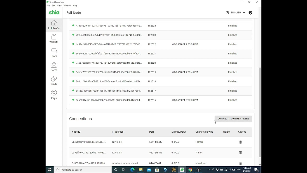 Chia Network how to speed up connecting to other nodes and syncing ...
