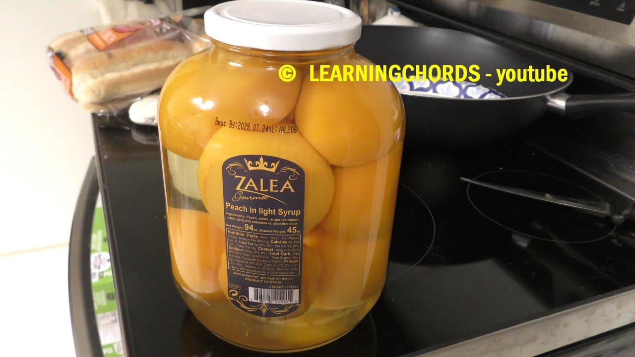 ZALEA BOTTLED PEACHES IN LIGHT SYRUP COSTCO REVIEW - YouTube