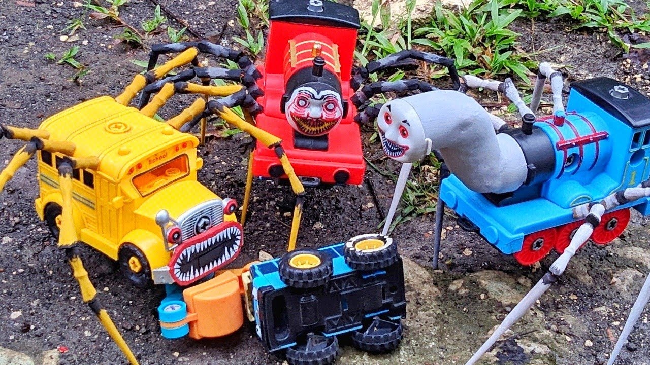 Merakit Mainan Kereta Api Choo Choo Charles, Bus Eater, Thomas Exe ...