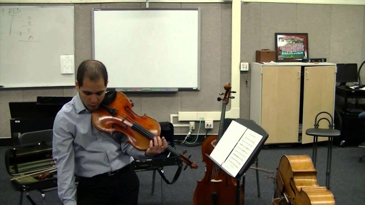 2015 - Viola - D Major Scale - SAUSD Intermediate Honor Orchestra - YouTube