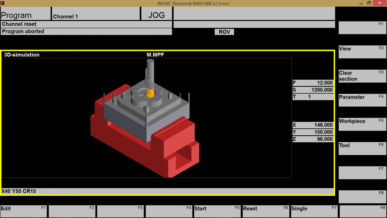 WinNC CNC Milling Simulation.... - YouTube