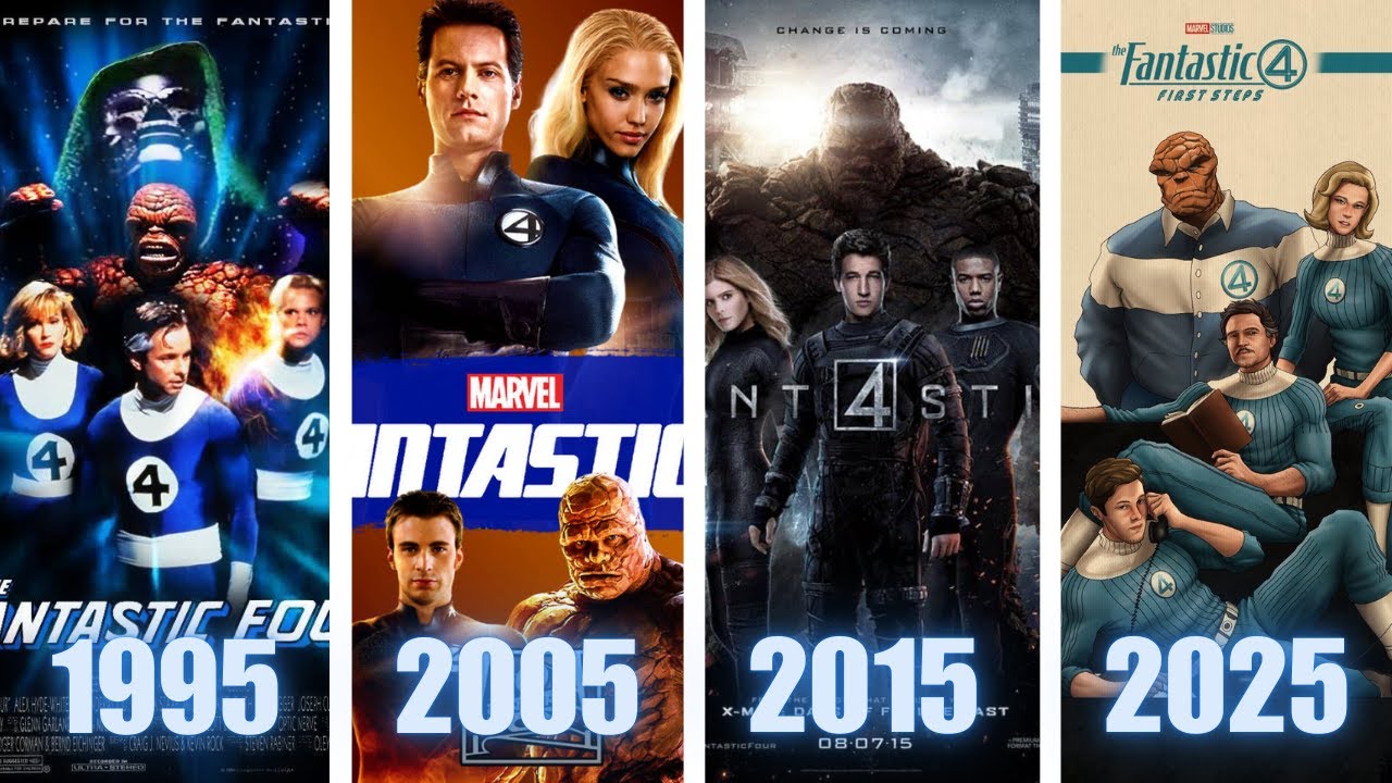 The Complete Evolution of Fantastic Four Movies 1995-2025! - YouTube