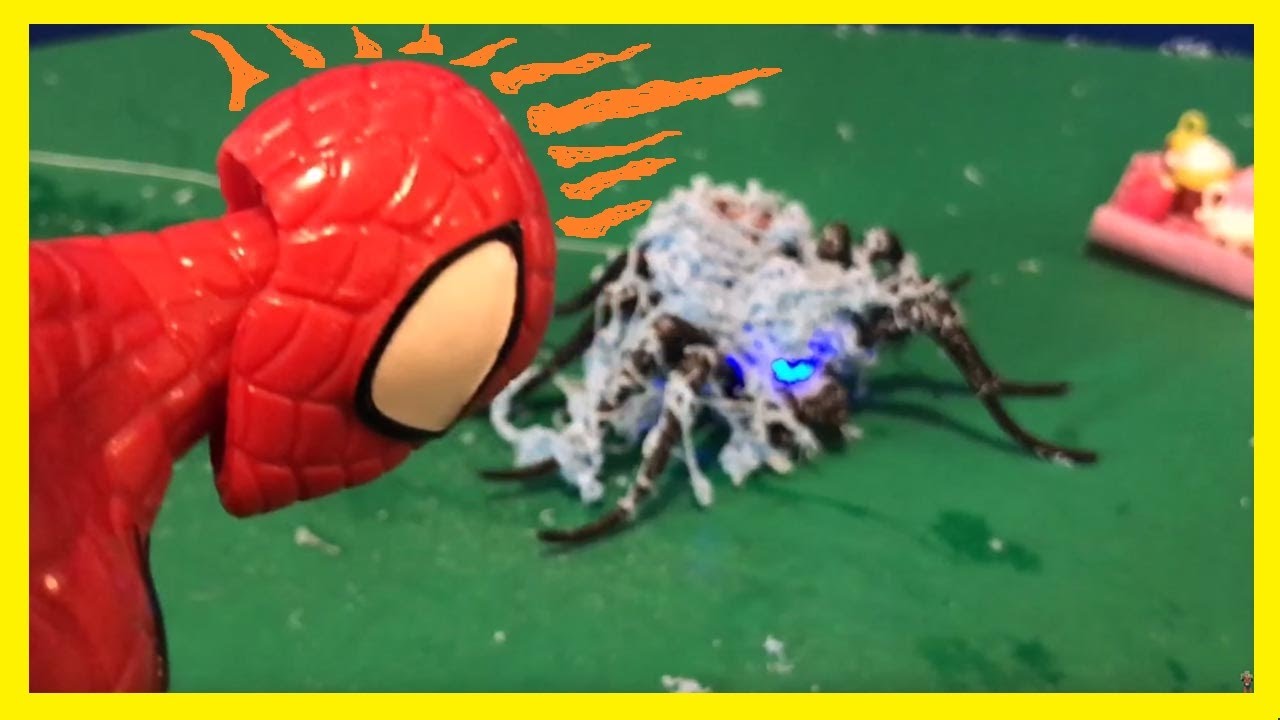 FROZEN ELSA & SPIDER-MAN vs A WILD BLACK SPIDER AT A FUN PICNIC ...