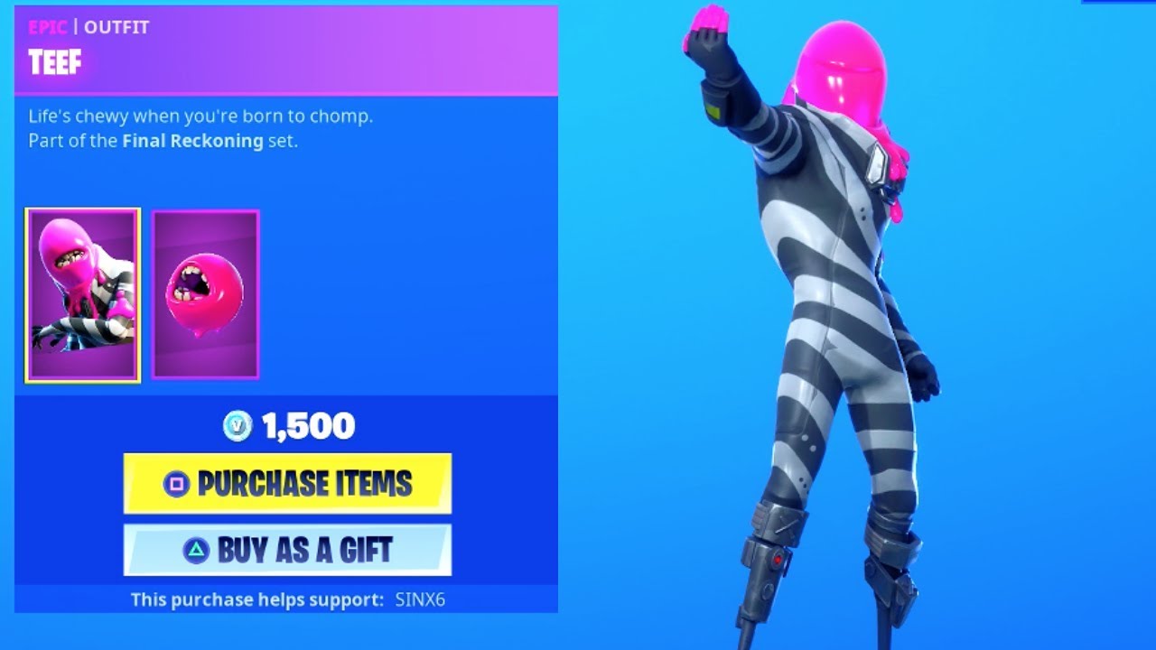 Fortnite *NEW* TEEF & JAWBREAKER SKINS..! (ITEM SHOP) Fortnite Battle ...