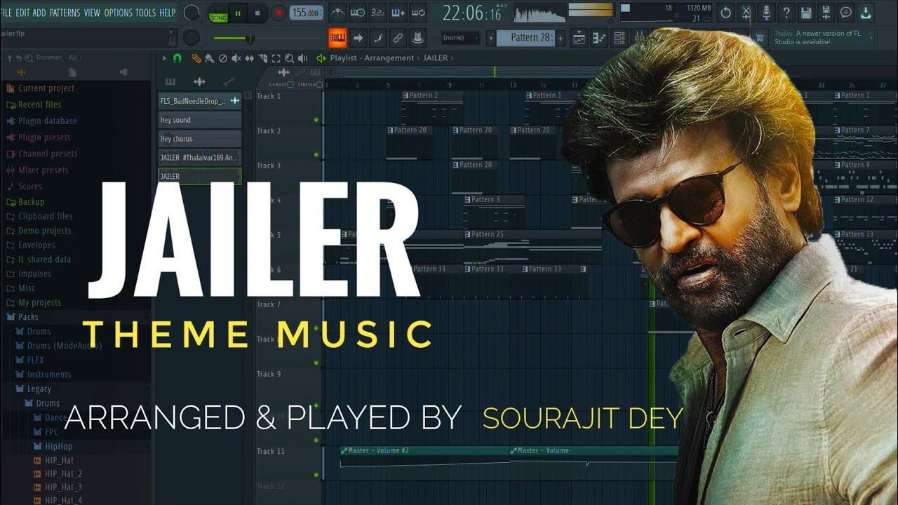 Jailer Theme Music (Thalaivar 169) Cover by Sourajit Dey || Rajnikanth ...