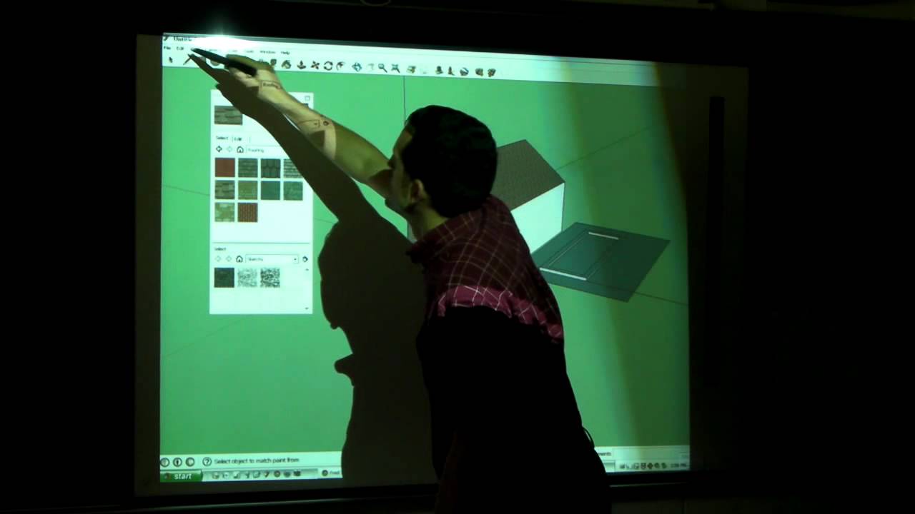 Google Sketchup on an Eno Board - YouTube