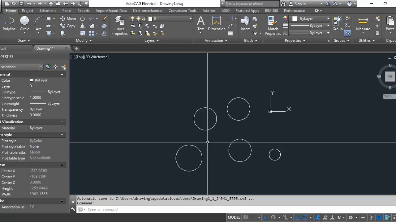 AUTOCAD TUTORIAL "Penggunaan Perintah Circle" - YouTube