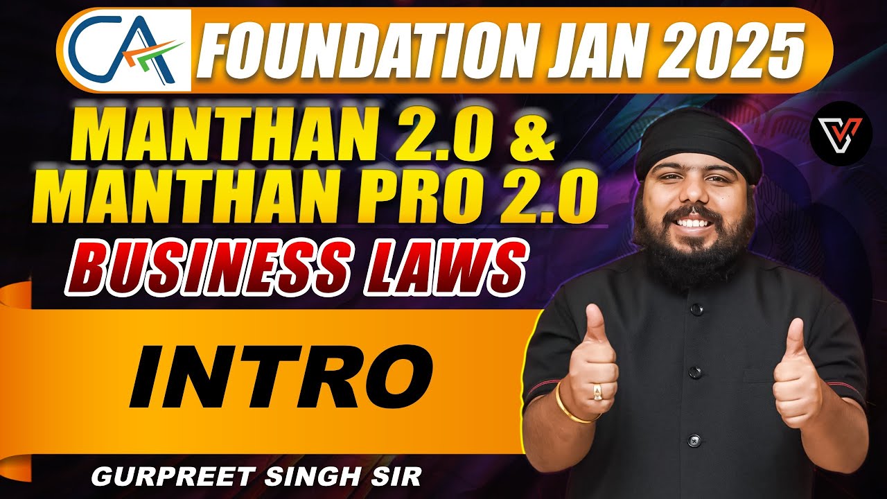 Intro - CA Foundation Jan 25 - Manthan 2.0 And Manthan Pro 2.0 ...
