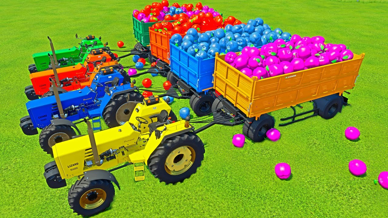 LOADING WHEAT AND TRANSPORTING WITH TRACTOR LIZARD - Farming Simulator ...