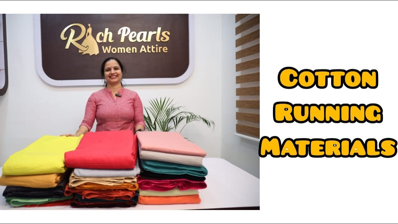 COTTON RUNNING MATERIALS - YouTube