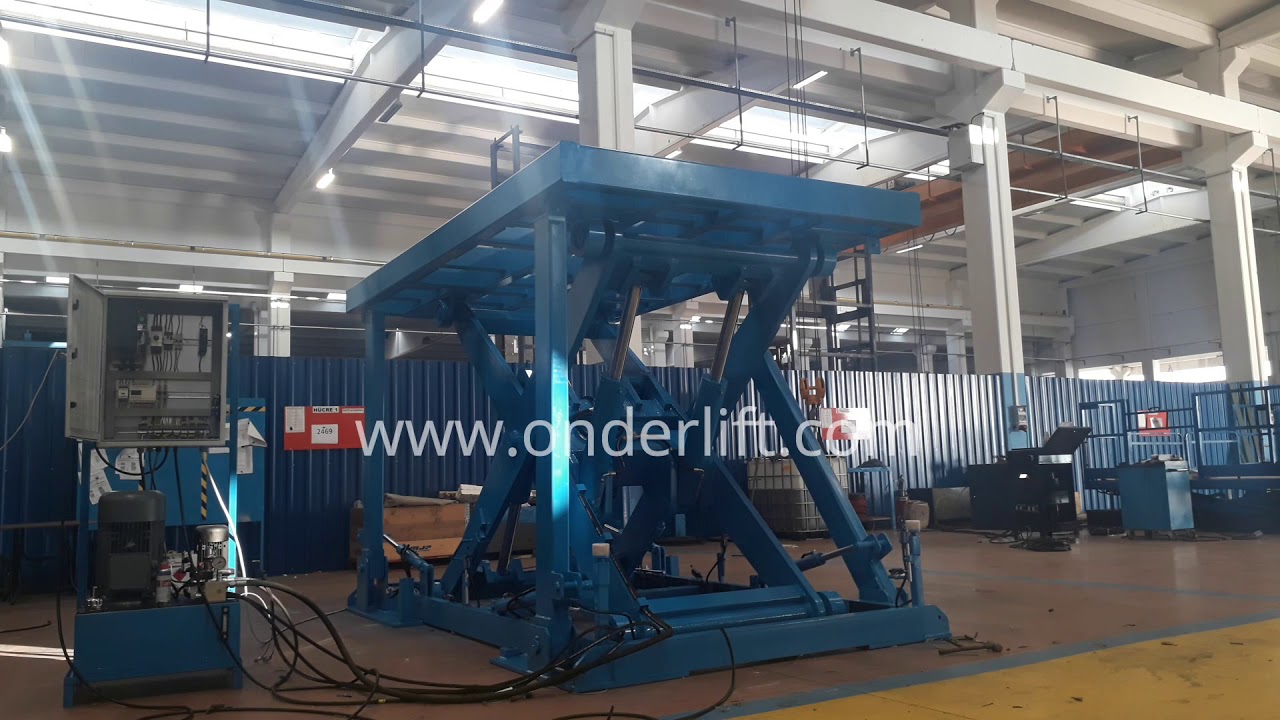Heavy Duty Hydraulic Locking Scissor Lift Table /// Onder Lift Celik Co ...