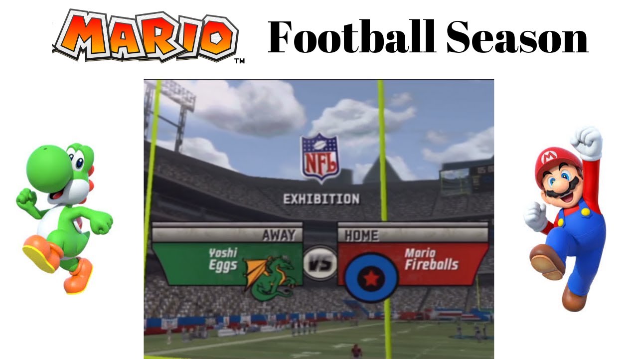 Yoshi Eggs vs. Mario Fireballs - Mario Football Season Week 2 Game 3 ...