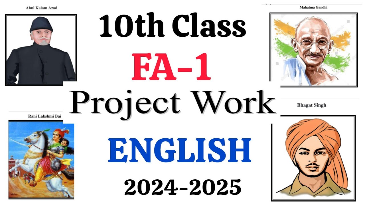 10th Class 💯ENGLISH FA-1 Project Work 2024-2025 | 10th 💯FA-1 ENGLISH ...