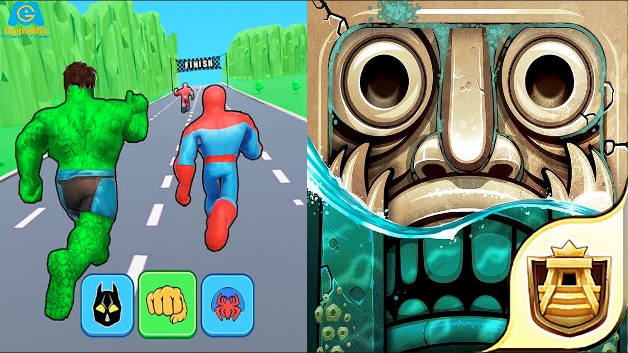 iGameMix🆚NEW GAME SUPERHERO TRANSFORM⎜TEMPLE RUN 2 XI XUE GUI🥰#1385 ...