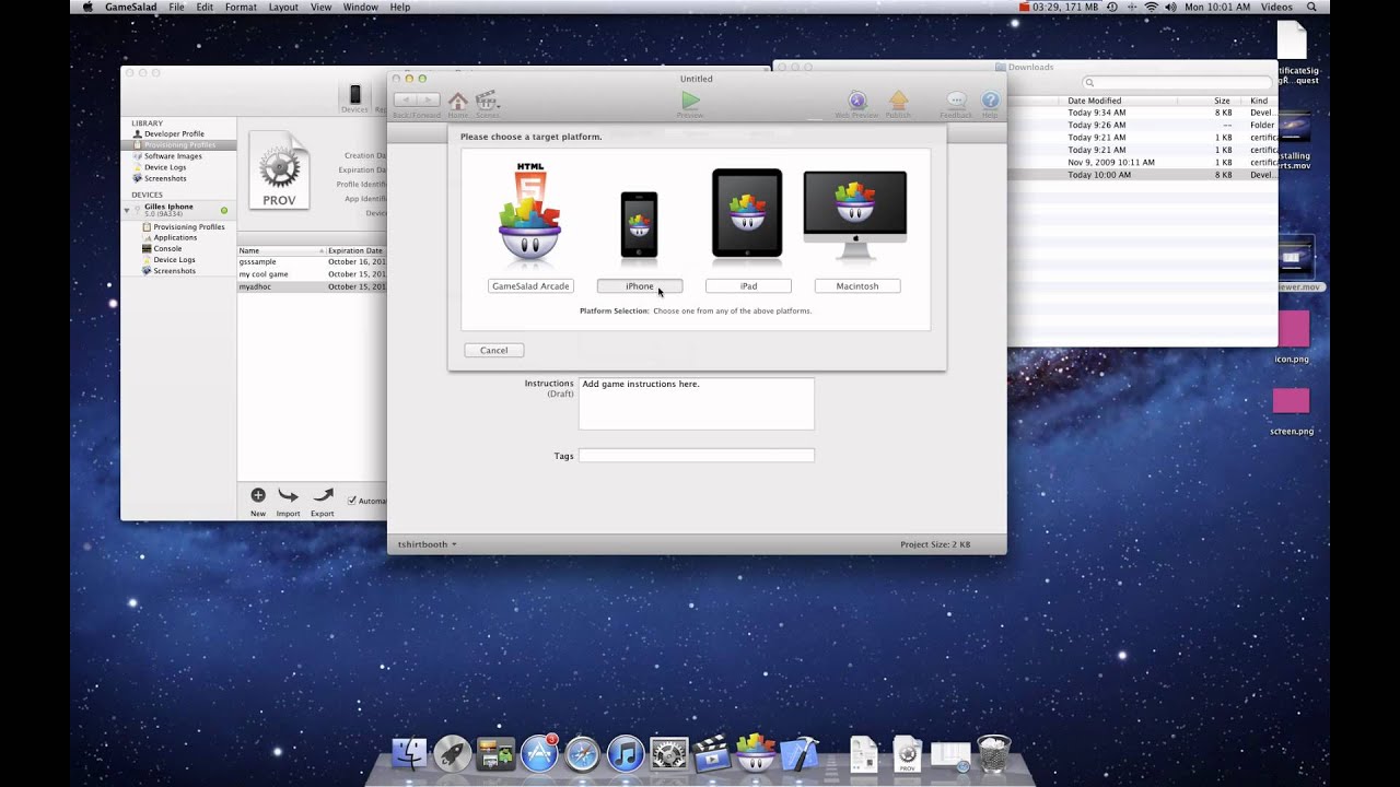 Building and installing an adhoc to your device - YouTube