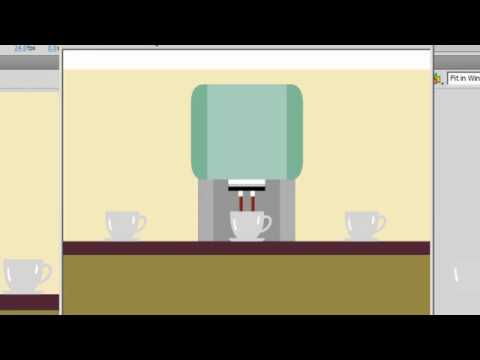 Automatic Coffee Machine Animation | Adobe Flash | Adobe Animate - YouTube