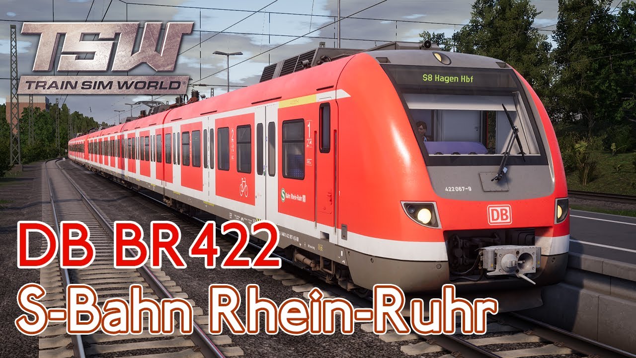 【🚆Train Sim World】Wuppertal S8 (萊茵－魯爾城市快鐵) - DB BR422 (PZB, Sifa ...